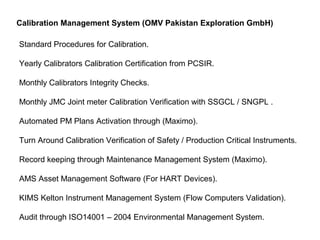 Calibration & Quality Maintenance | PPS | Physics | Science