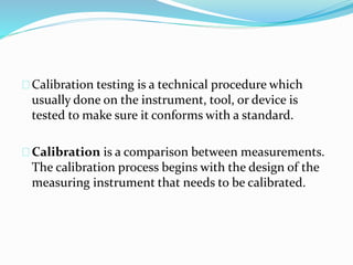Calibration service | PPTX