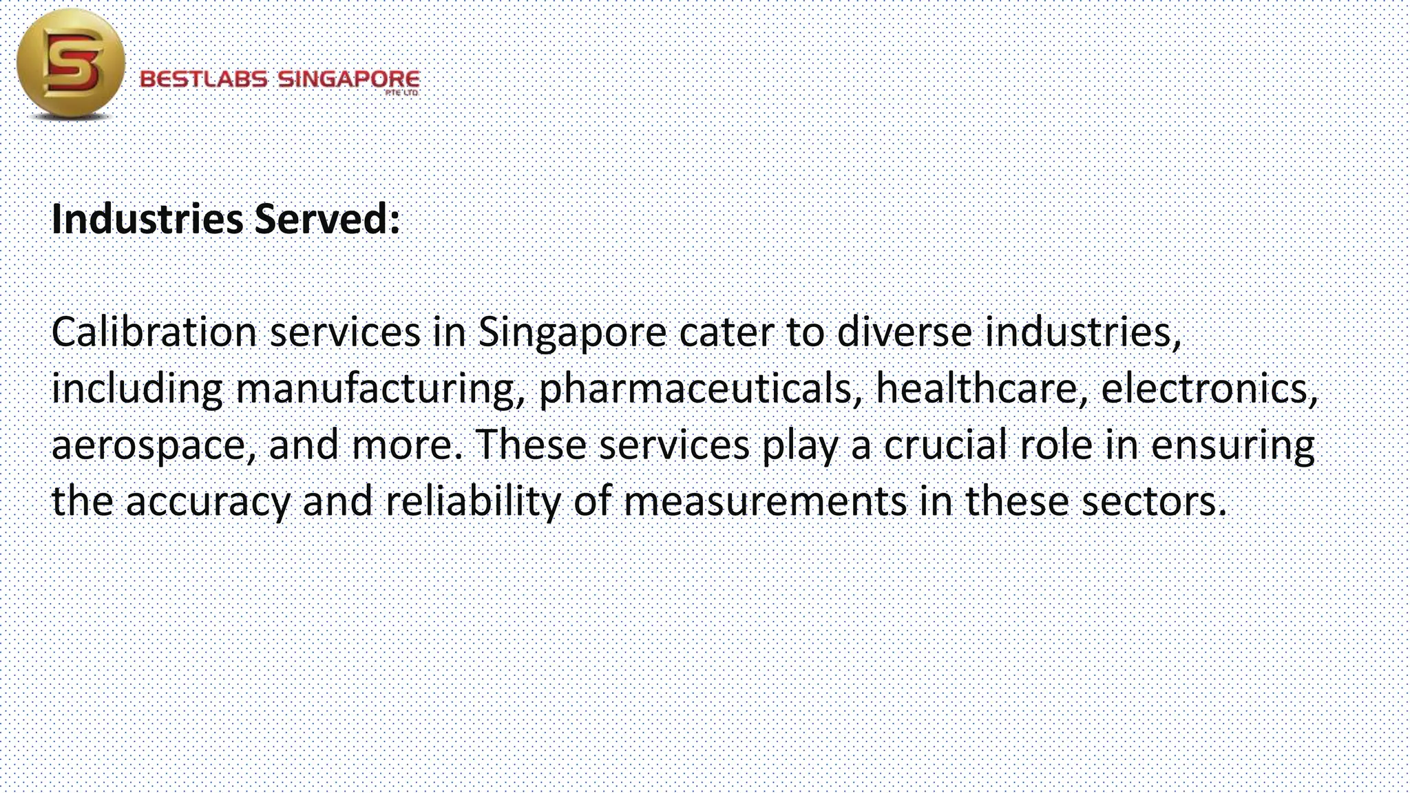 Calibration Singapore | Calibration Service in Singapore | PPT
