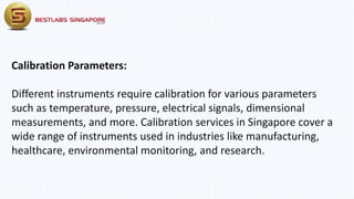 Calibration Singapore | Calibration Service in Singapore | PPT