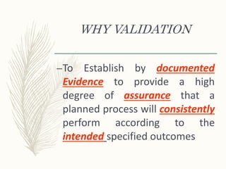 PHARMACEUTICAL CALIBRATION & VALIDATION.ppt