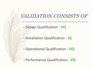 PHARMACEUTICAL CALIBRATION & VALIDATION.ppt