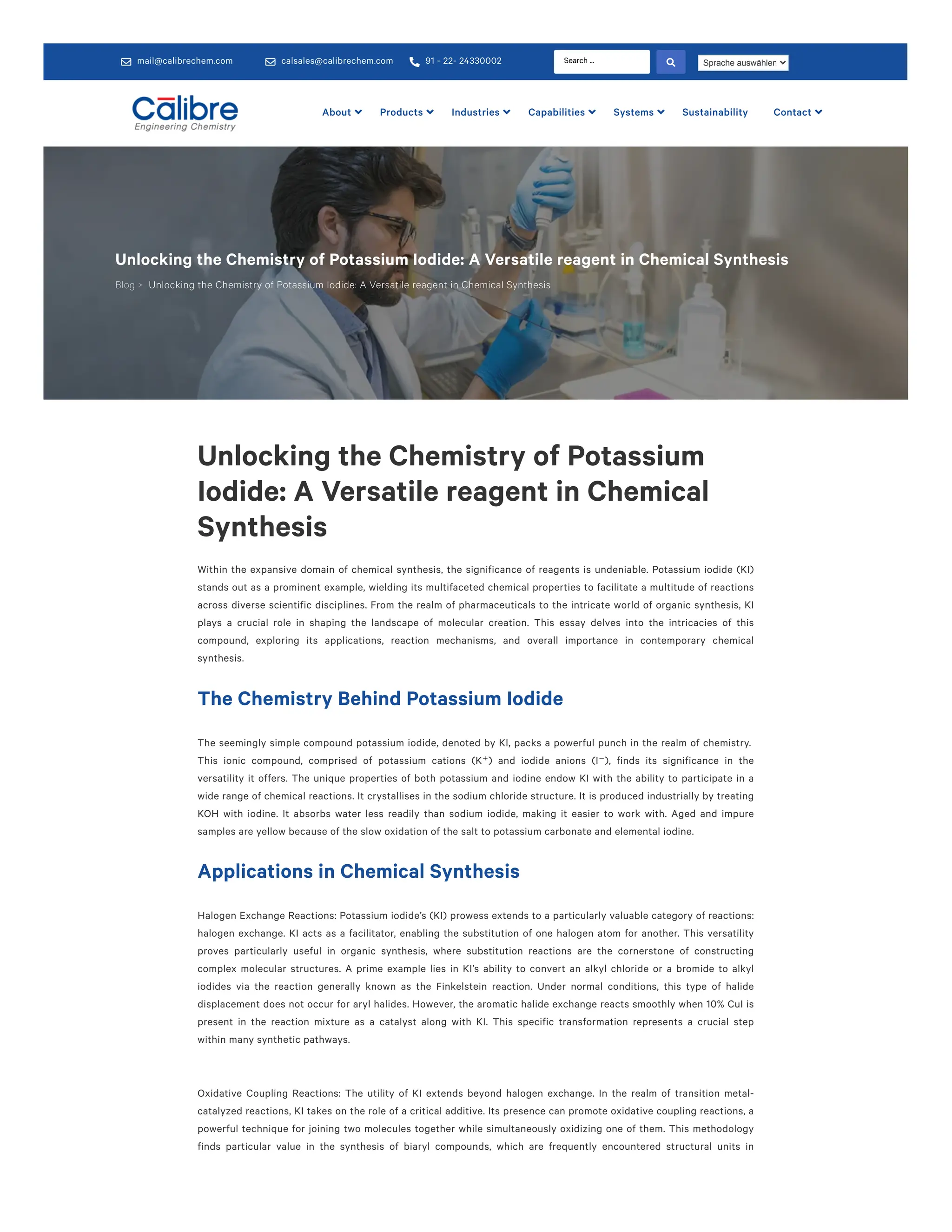 Potassium Iodide: A Gateway to Innovation | PDF