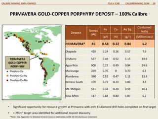 Calibre Mining Corporate Presentation | PPT