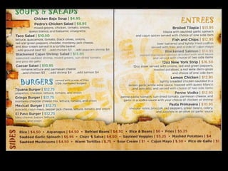 Calico Jack's Cantina Menu 2016 | PPT