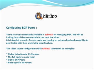 Calico and BGP | PPT