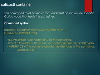 Calico and container | PPT