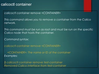 Calico and container | PPT