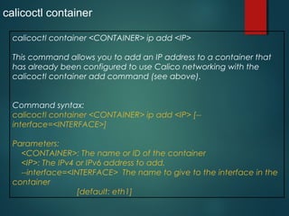 Calico and container | PPT