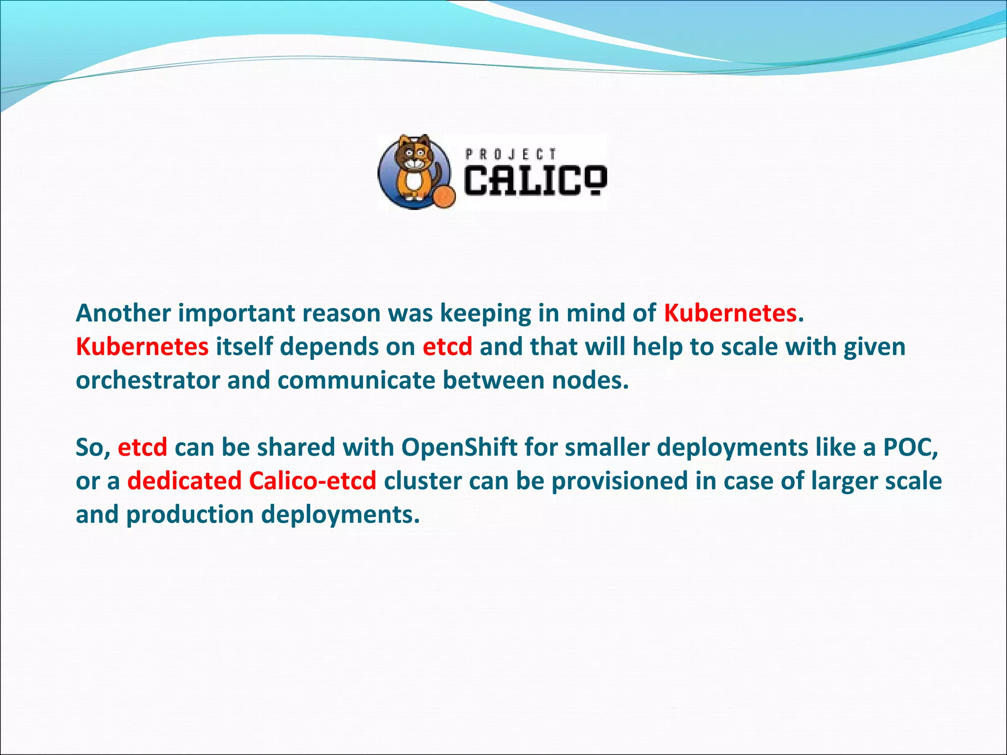 Calico and open shift | PPT