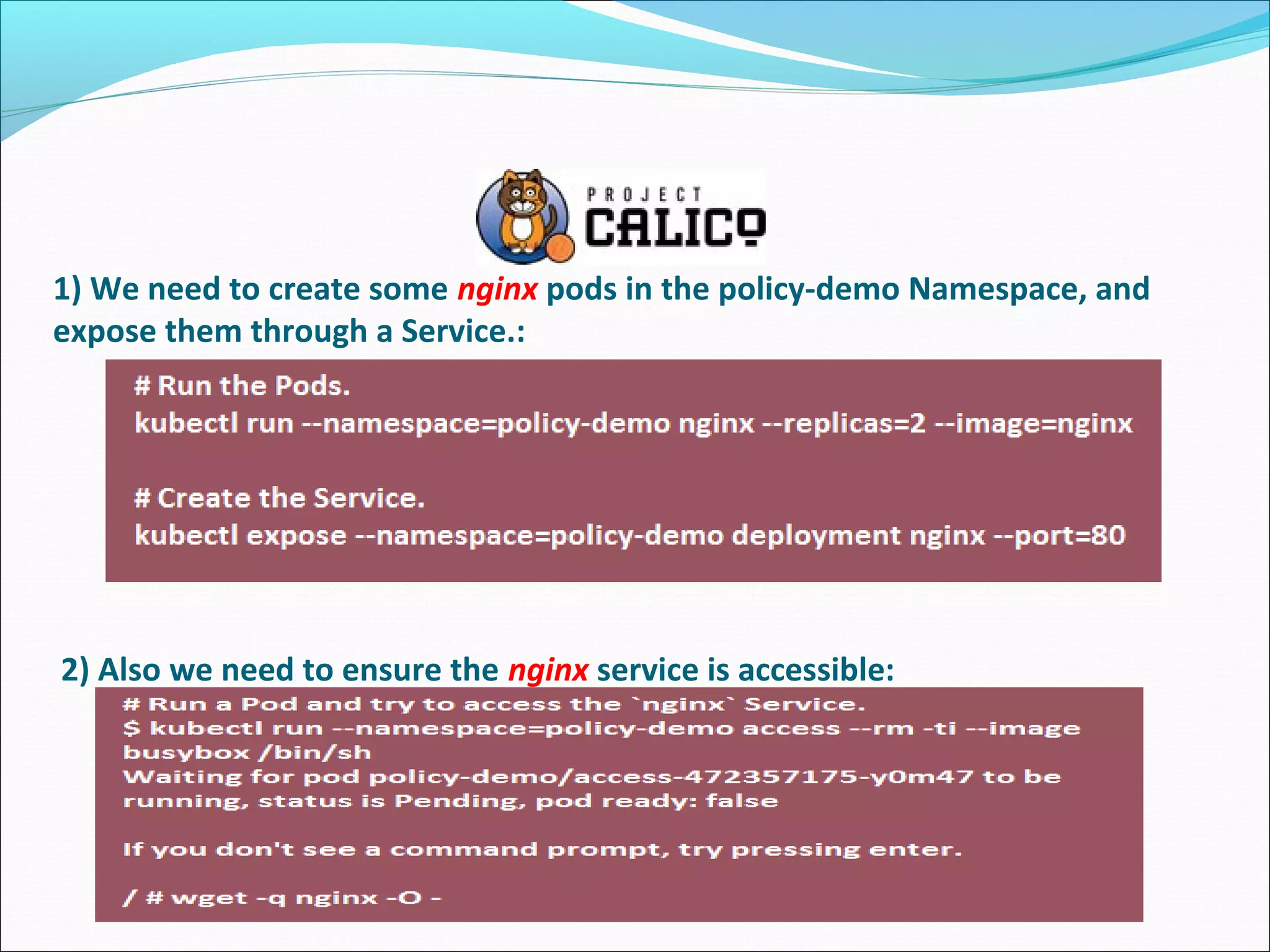 Calico and simple policy | PPT