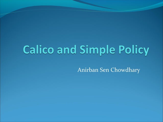 Calico and simple policy | PPT