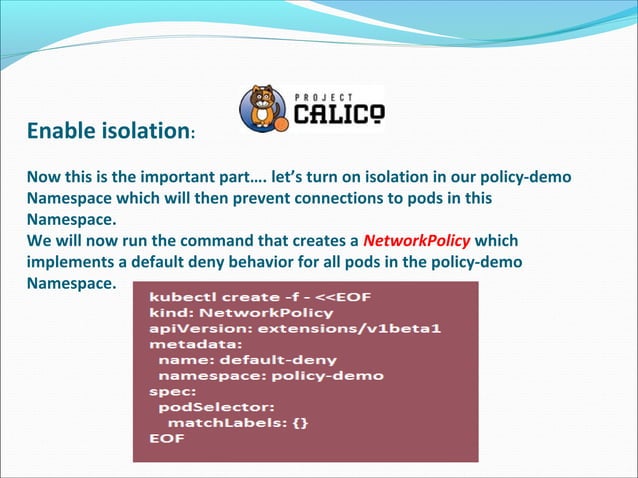 Calico and simple policy | PPT