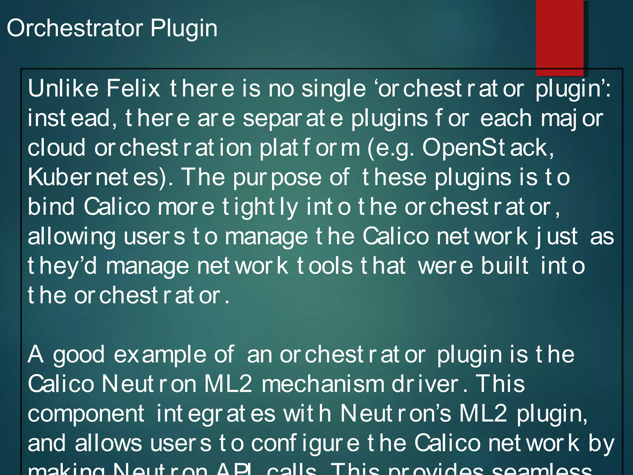 Calico architecture | PPT | Cloud Computing | Internet