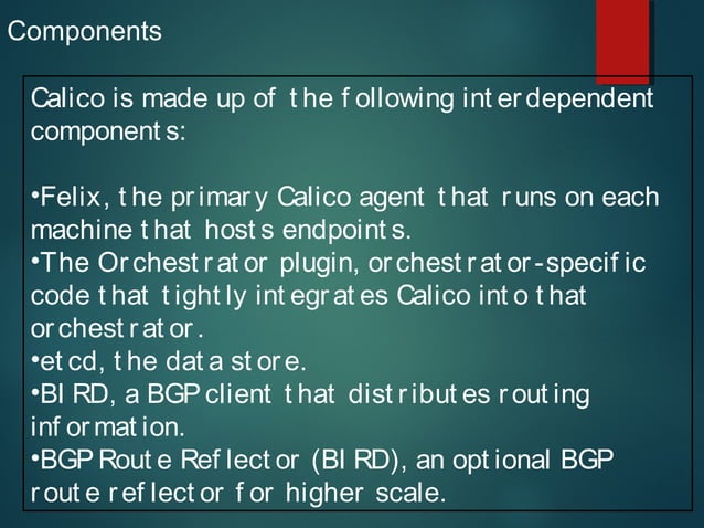 Calico architecture | PPT