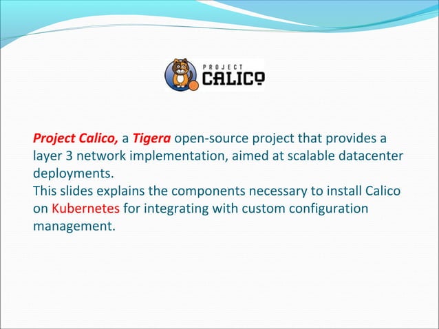 Calico integration | PPT
