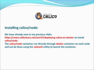 Calico integration | PPT