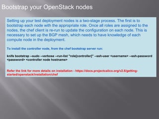 Calico with open stack and chef | PPT