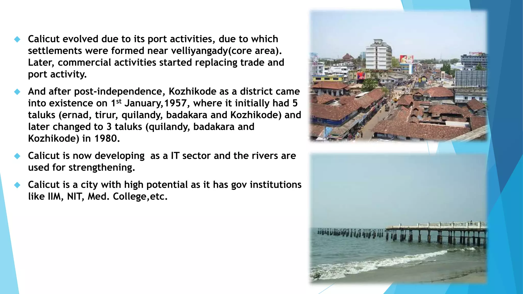 Calicut city profile | PPTX