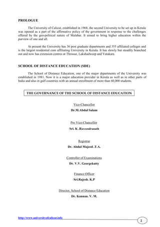 Calicut university prospectus 2016 17 educationiconnect.com 7862004786 ...