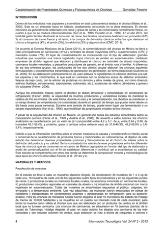 Calidad del chorizo | PDF