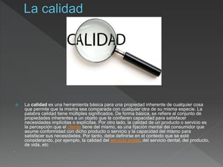 Calidad de los producto | PPTX