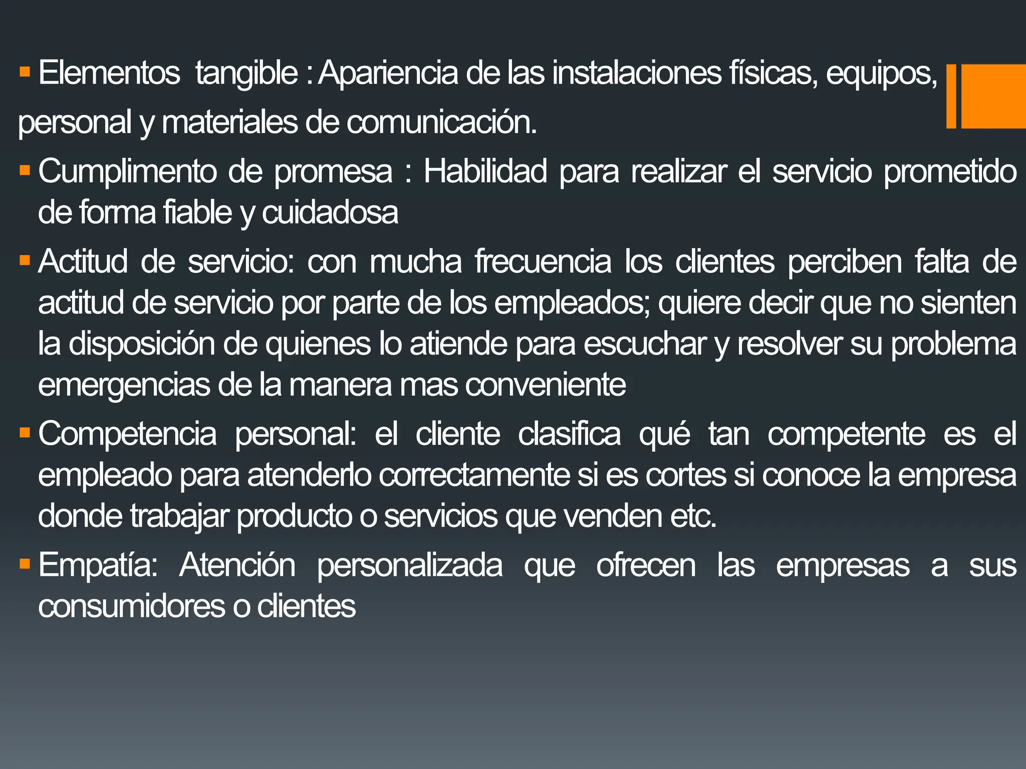 Calidad de servicio atención al cliente | PPTX
