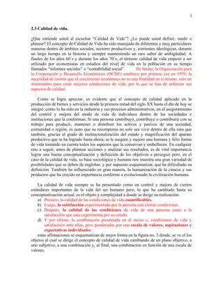 CALIDAD DE VIDA | DOC
