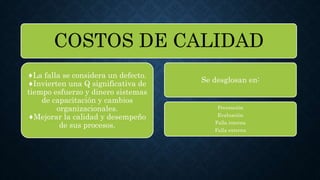 Calidad y desempeño | PPTX