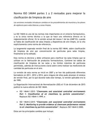 Norma ISO 14644 - 2016 | PDF