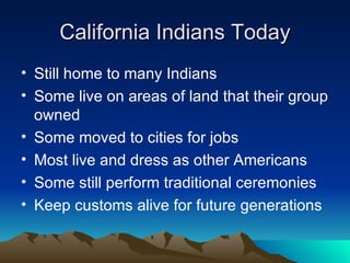 California Indians Past and Present | PPT