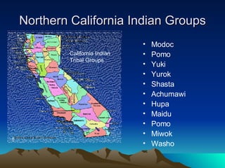 Map Of California Indian Tribes