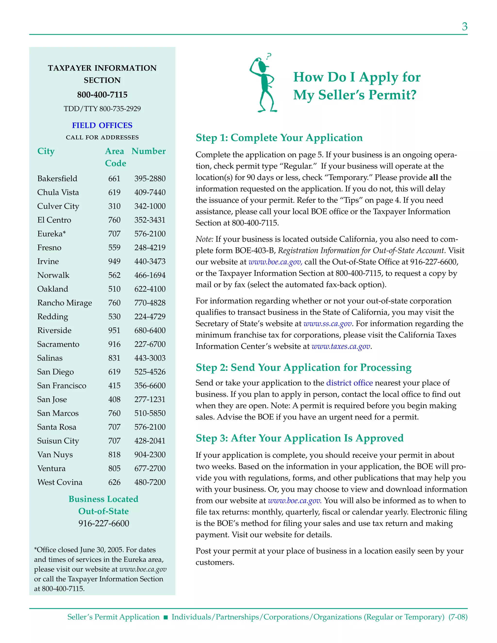 California Seller’s Permit Application | PDF