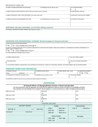 California Seller’s Permit Application | PDF