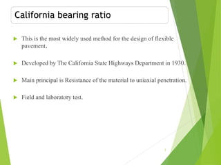 California bearingratio test | PPTX