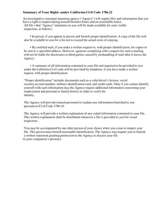 Notice Regarding Background Investigation pursuant to California Law | PDF