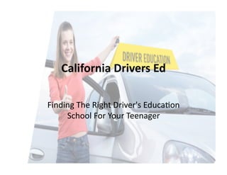 California drivers ed | PPT