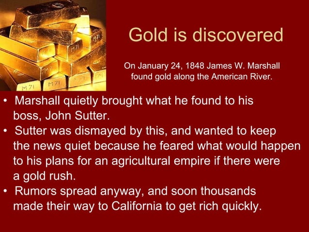 California Gold Rush And Manifest Destiny | PPT | Free Download
