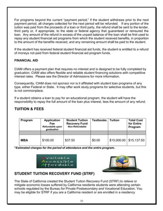 California institute of advanced management (ciam) | PDF