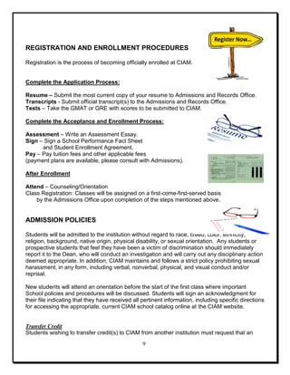 California institute of advanced management (ciam) | PDF