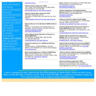 California Mental Health Organizations | PDF