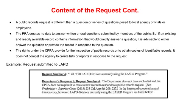 California public records request act working group | PPTX