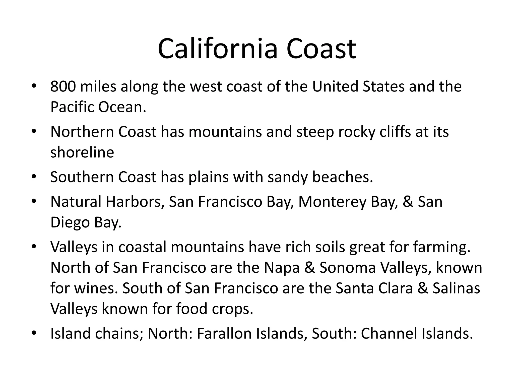 California’s amazing 4 regions | PPTX