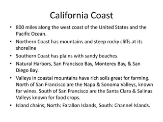 California’s amazing 4 regions | PPTX