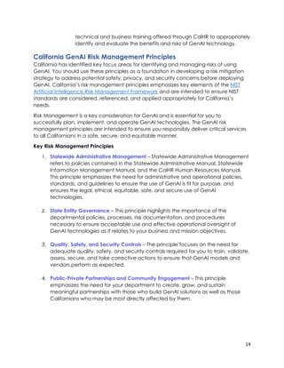 State of California Generative AI Toolkit for Procurement, Use, and ...