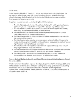 State of California Generative AI Toolkit for Procurement, Use, and ...