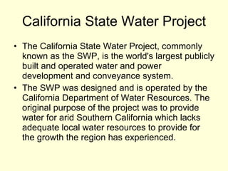California state aqueducts | PPT