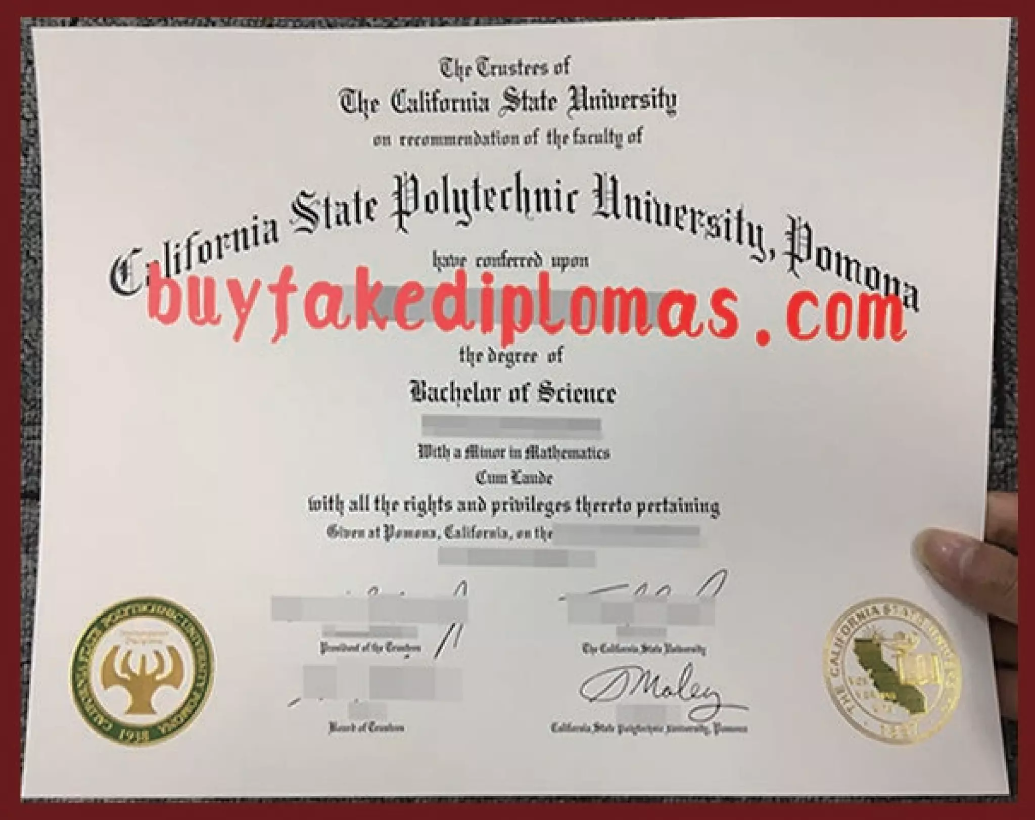 California State Polytechnic University Pomona Degree buy fake degree | PPT