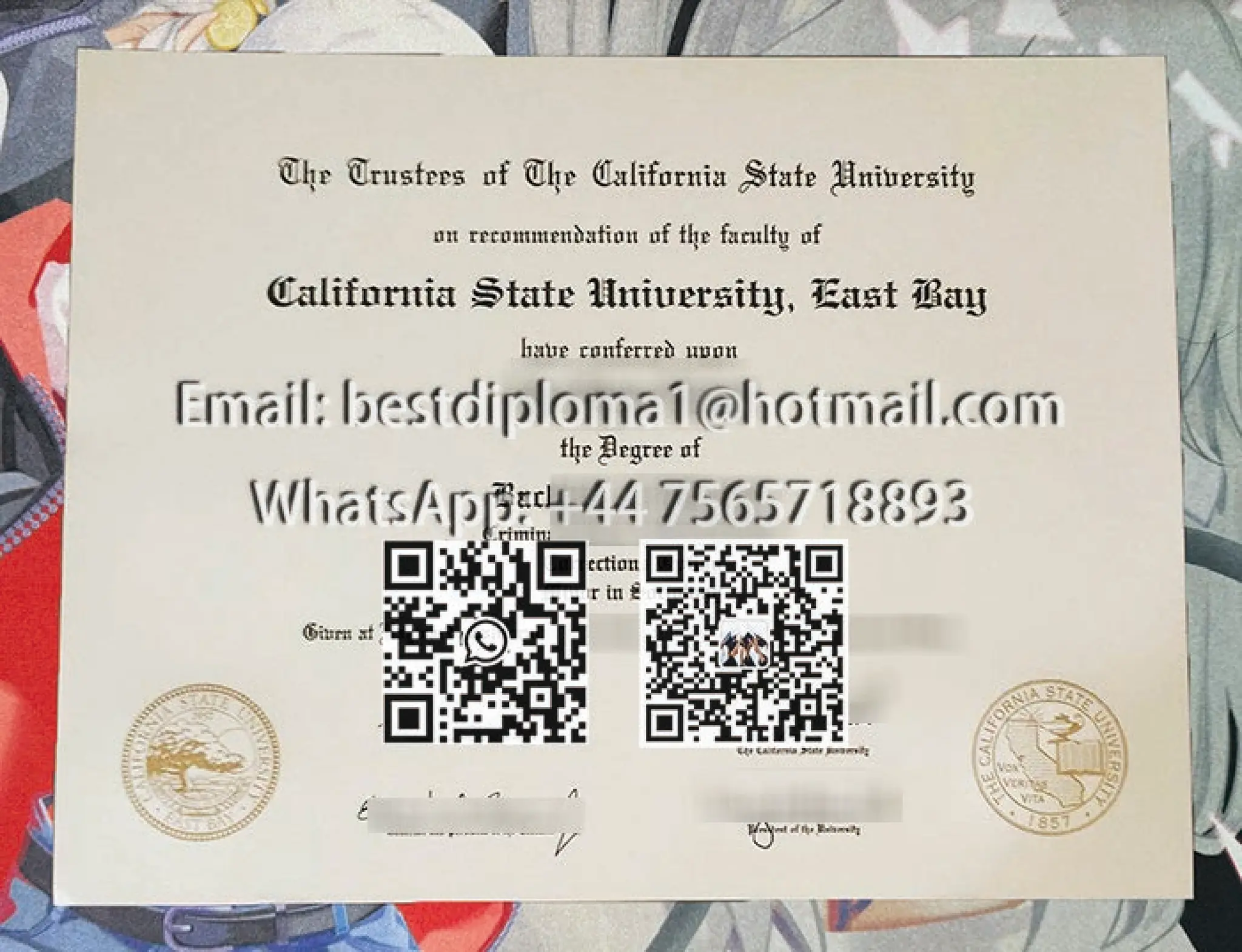Order a Fake CSUEB Diploma, Fake Cal State East Bay Diploma | PPT