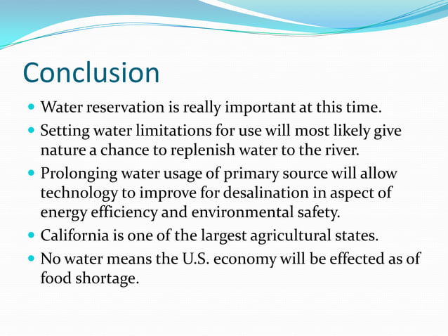 California’s water solution | PPTX | Chemistry | Science
